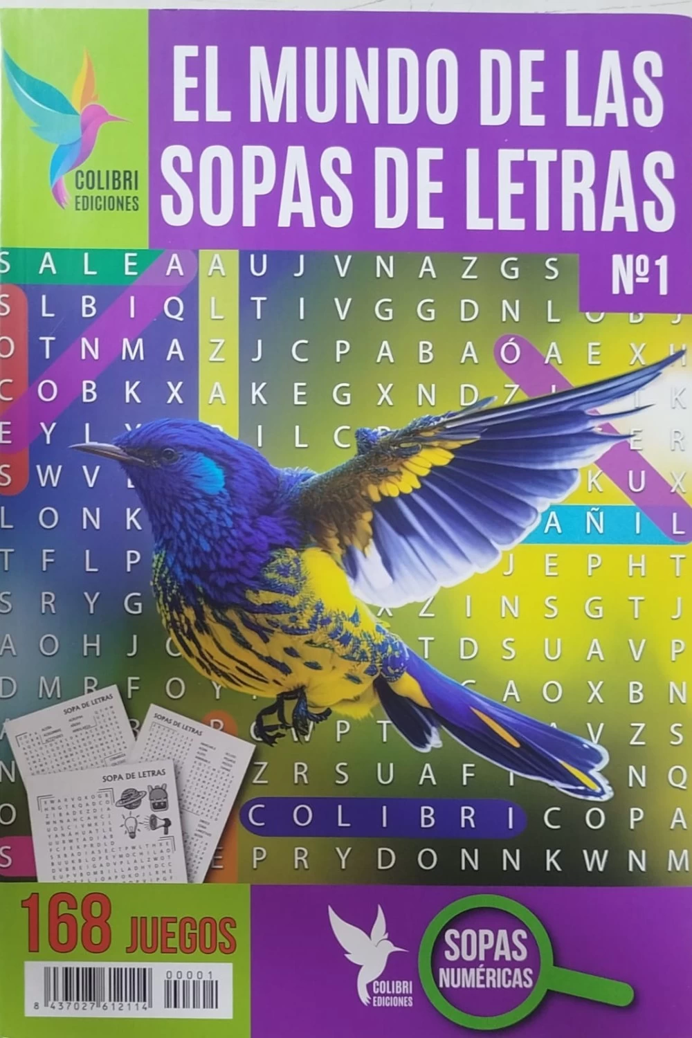 Libro CE-168 El mundo de las Sopas de letras de 100 Pag Nº 1, Pasatiempos